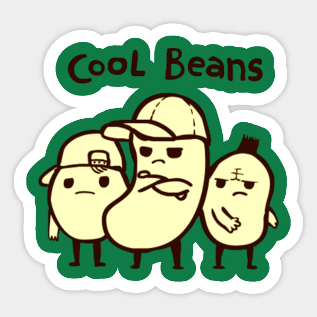 Cool Beans Cool Beans Sticker TeePublic cool-beans-cool-beans-sticker-teepublic